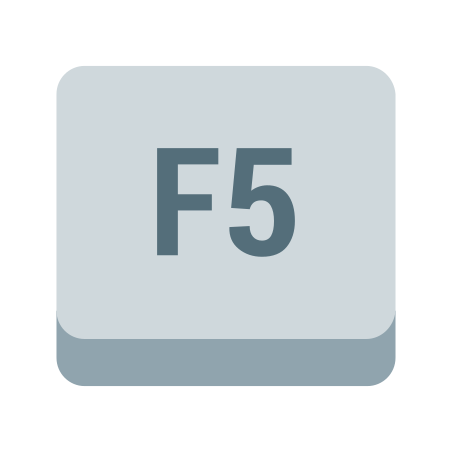 F5 Key icon in Color Style