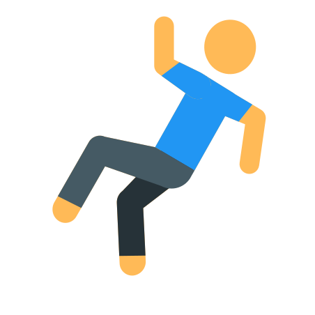 Falling Man icon in Color Style