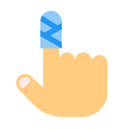 Finger Injury icon in Color Style