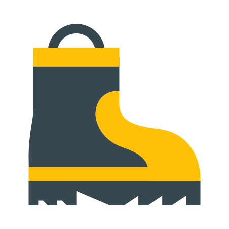 Work Boot icon in Color Style