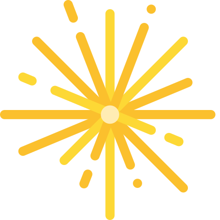 Firework Explosion icon in Color Style