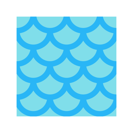 Fish Scales Pattern icon in Color Style