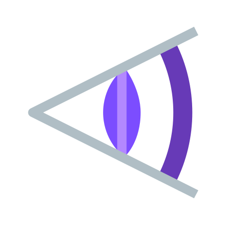 Focal Length icon in Color Style
