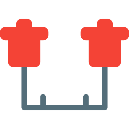 Football Blocking Sled icon in Color Style