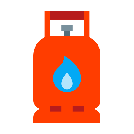 Gas Bottle icon in Color Style