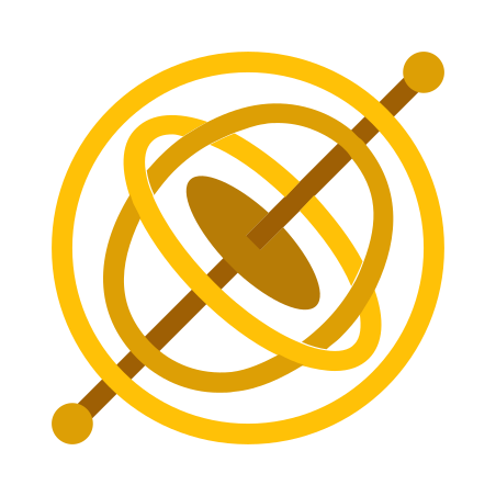 Gyroscope icon in Color Style