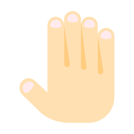 Hand Skin Type 1 icon in Color Style