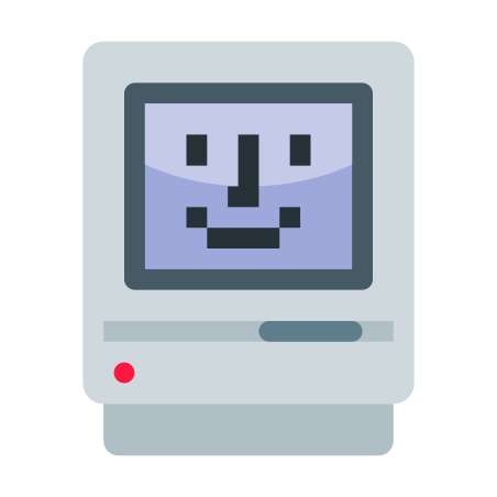 Happy Mac icon in Color Style