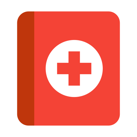 Health Book icon in Color Style