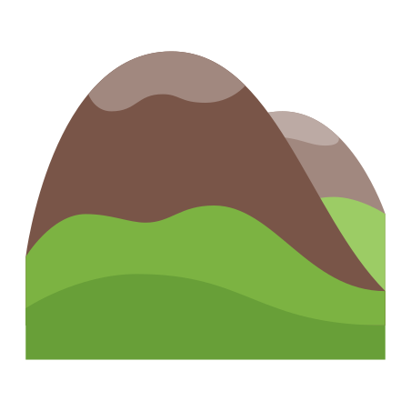 Hills icon in Color Style