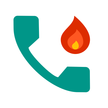 Hot Line icon in Color Style