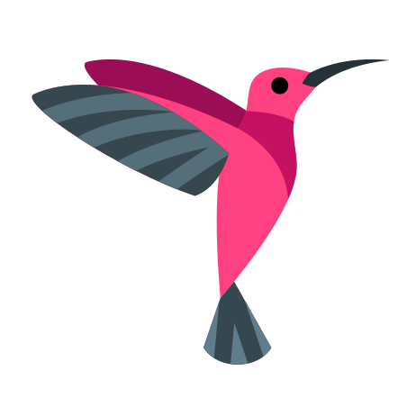 Hummingbird icon in Color Style