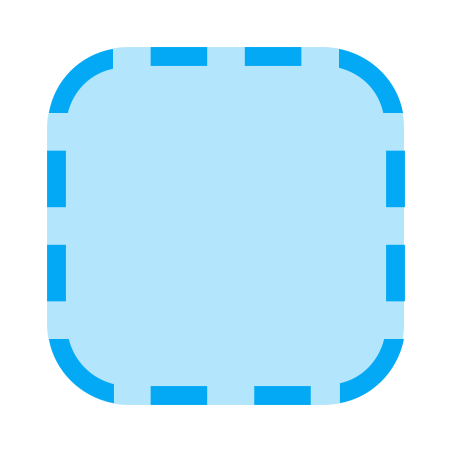iOS Application Placeholder icon in Color Style