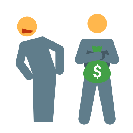 Jealousy icon in Color Style