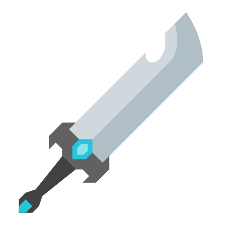 Jim Trollhunters Sword icon in Color Style
