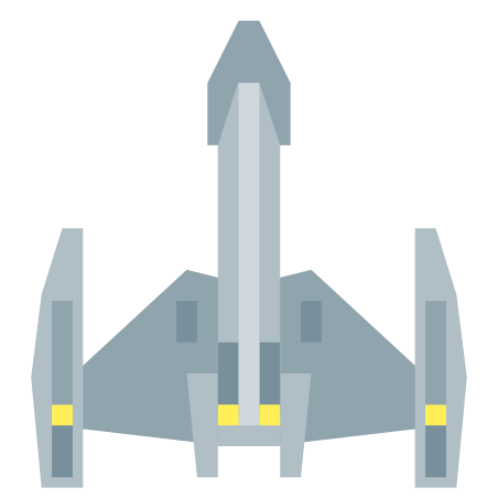 Klingon D5 Class Battle Cruiser icon in Color Style
