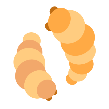 Larvae icon in Color Style