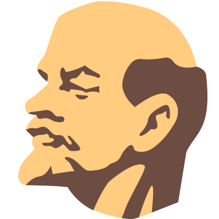 Lenin icon in Color Style