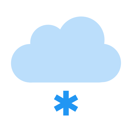 Light Snow icon in Color Style