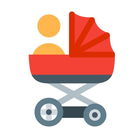 Pram icon in Color Style
