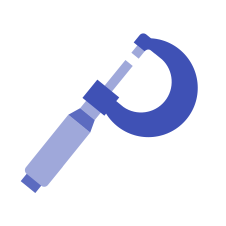 Micrometer icon in Color Style