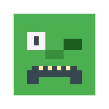 Icône Zombie Minecraft dans le style Color