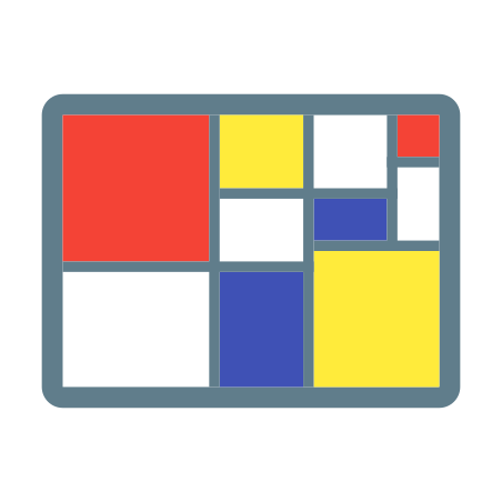 Modern Art icon in Color Style