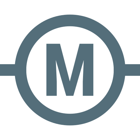 Motor Symbol icon in Color Style