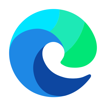 彩色风格的Microsoft Edge图标。