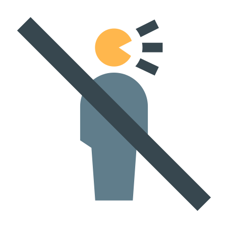 No Yelling icon in Color Style