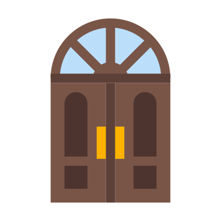 Old Door icon in Color Style