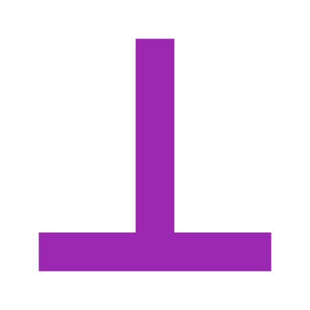 Perpendicular Symbol icon in Color Style