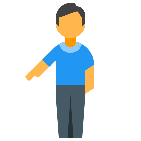 Person Pointing icon in Color Style