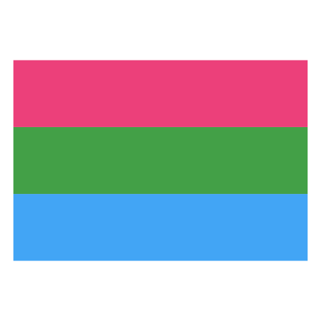 Polysexual Flag icon in Color Style