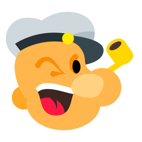 Popeye icon in Color Style