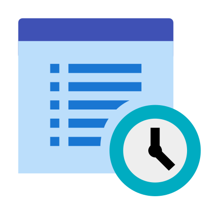 Timesheet icon in Color Style