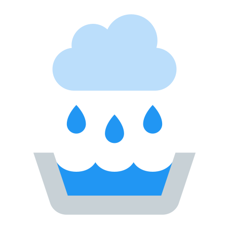 Rainwater Catchment icon in Color Style