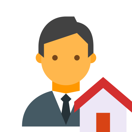 Real Estate Agent icon in Color Style