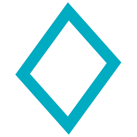 Rhomboid Shape icon in Color Style