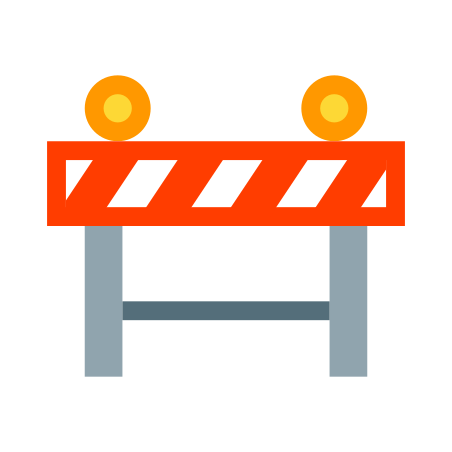 Roadblock icon in Color Style
