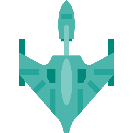 Romulan Warbird icon in Color Style