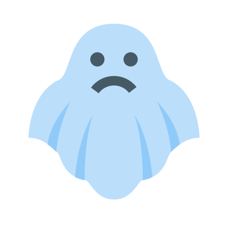 Sad Ghost icon in Color Style