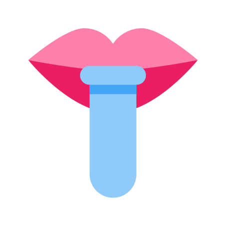 Saliva Test icon in Color Style