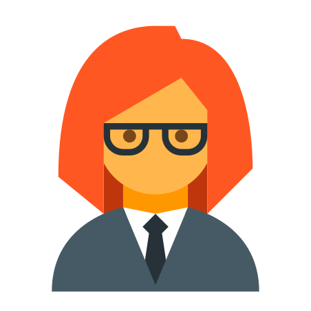 Secretary Woman icon in Color Style