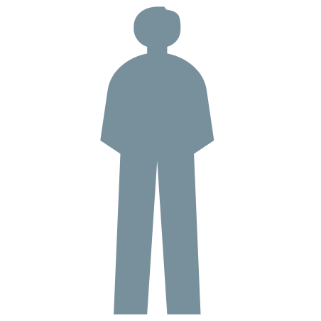 Shadow Of Man icon in Color Style
