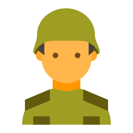 Soldier Man icon in Color Style