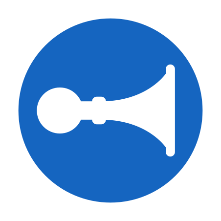 Sound Horn icon in Color Style