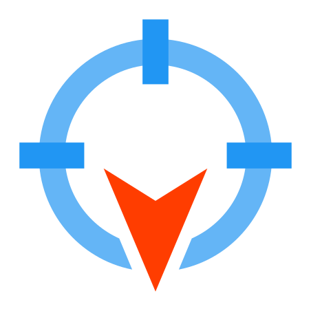 South Direction icon in Color Style