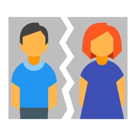 Split Up icon in Color Style