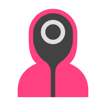 Squid Game Circle Guard icon in Color Style